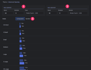 Advanced spacing – Headspin UI