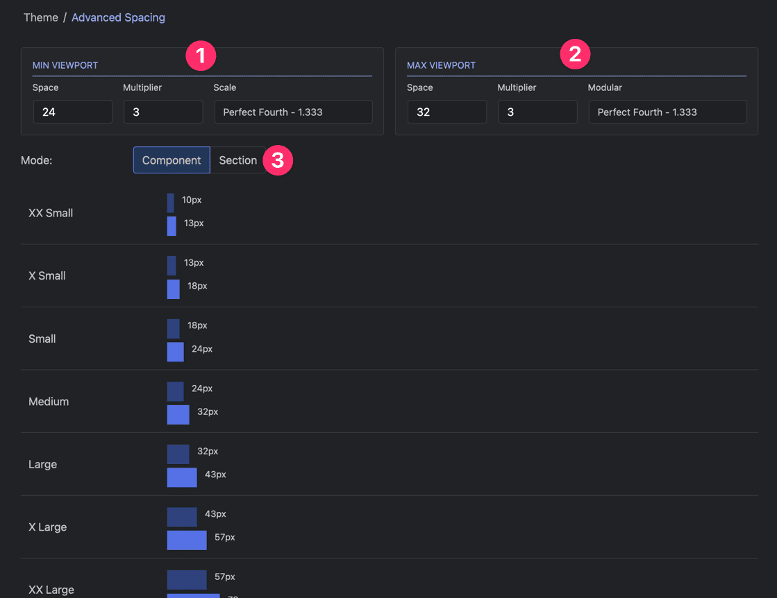 Advanced spacing – Headspin UI