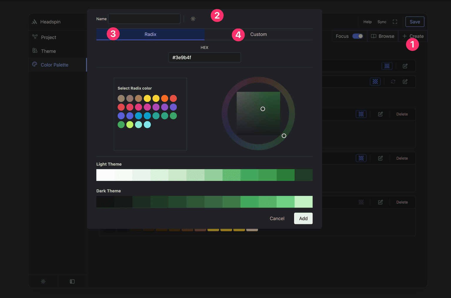 Color system – Headspin UI