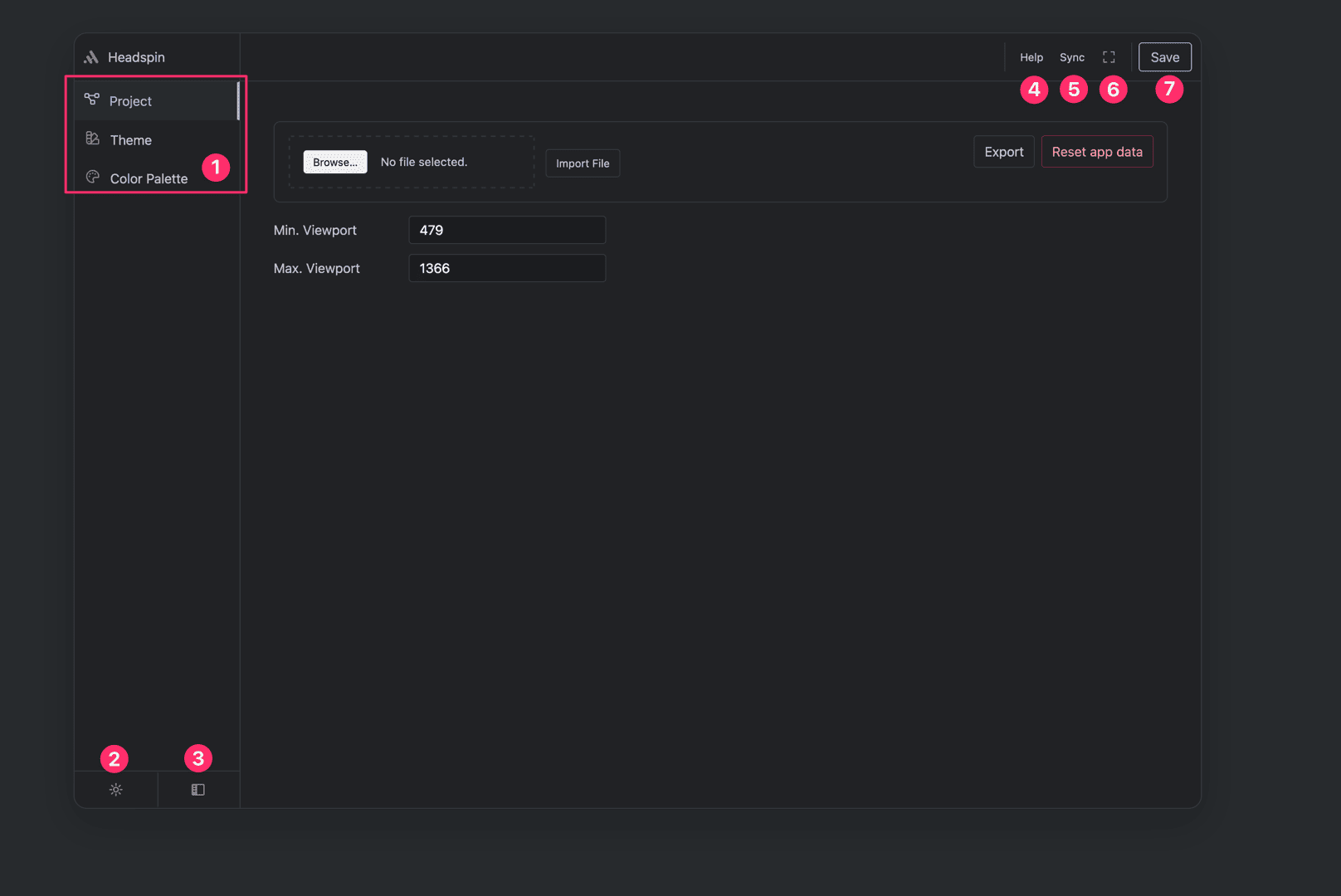 Interface overview – Headspin UI