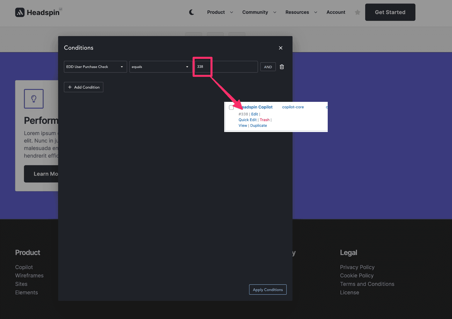 EDD check has user purchased product with Breakdance condition ...