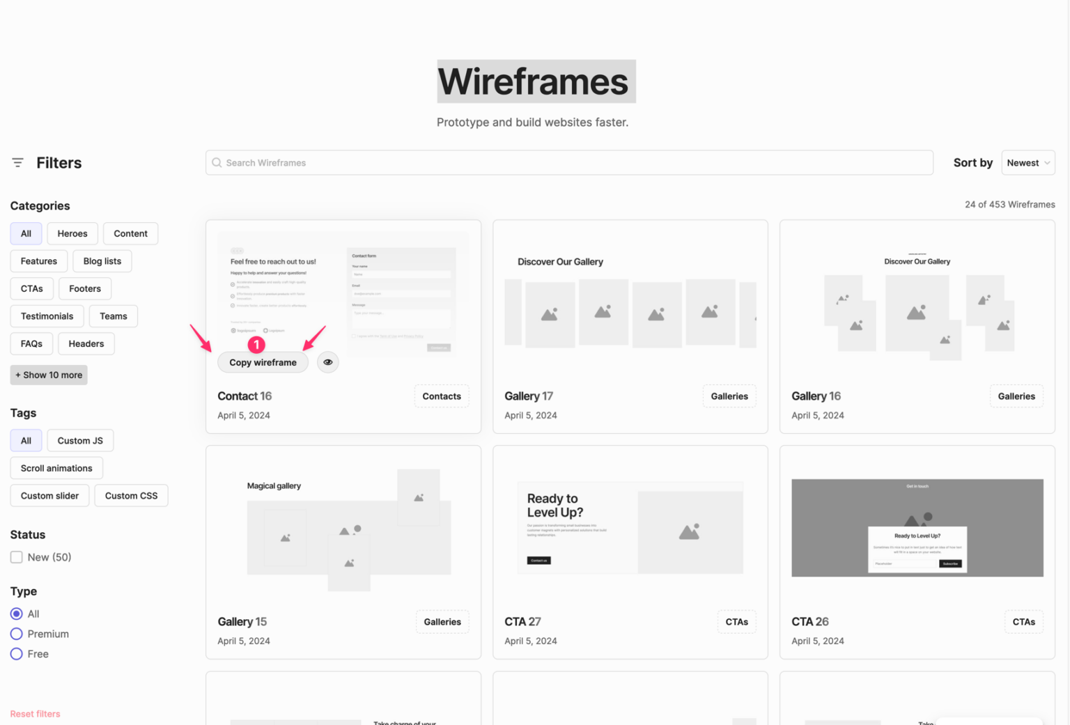 Copying Wireframes – Headspin UI